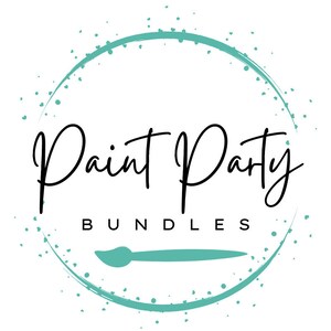 PAINT PARTY PRINTABLE/ Paint Party/ Pre-drawn/outline Canvas/ Paint ...