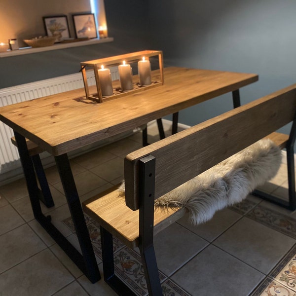 Chunky, Rustic and Industrial Breakfast Bar. - Etsy UK