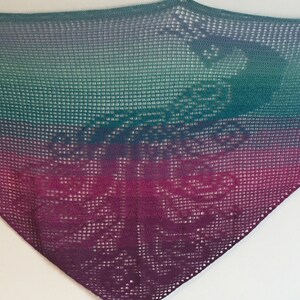 Filet 'skull and Bats' Crochet Chart Pattern for Shawl/wall Hanging ...