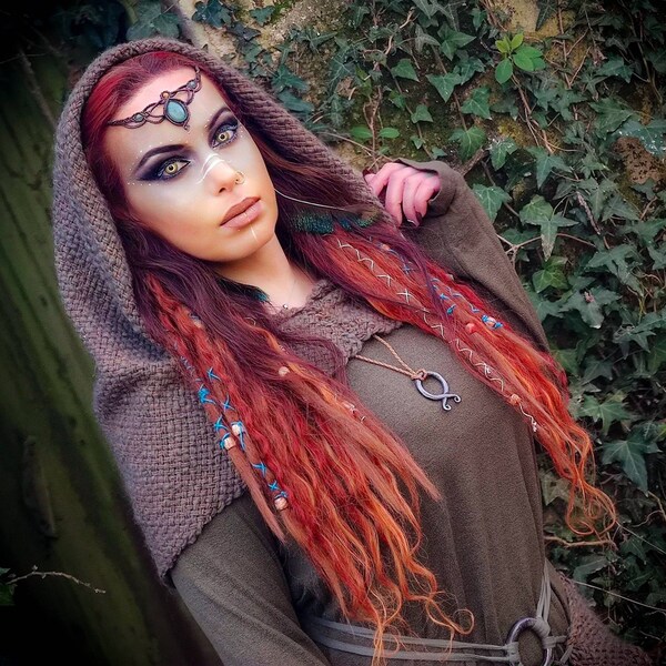 Norse Wedding Shawl, Norse Shaman Shawl Set, Pagan Wedding, Handfasting ...