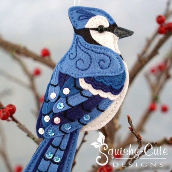 Robin Sewing Pattern PDF Backyard Bird Stuffed Ornament Felt Plushie ...