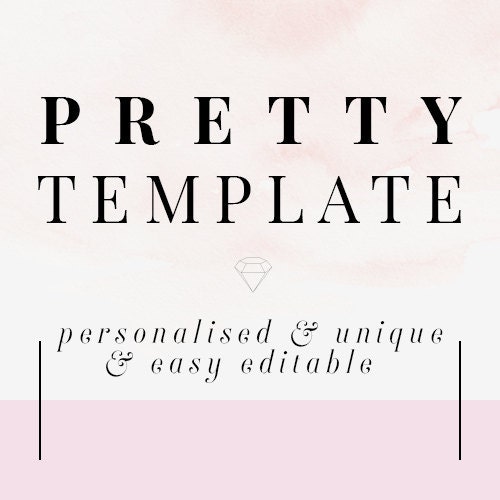 PrettyTemplate | Etsy