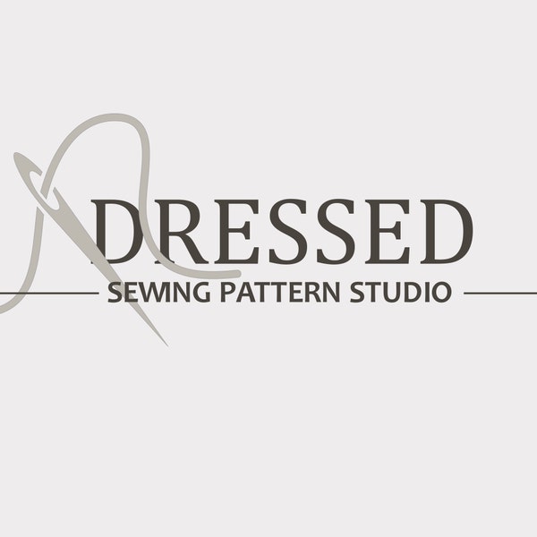 Halter Neck Color Block Tent Dress PDF Sewing Pattern Sizes EU34-42 UK8 ...