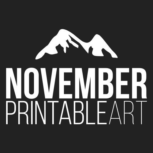 NovemberPrintableArt - Etsy