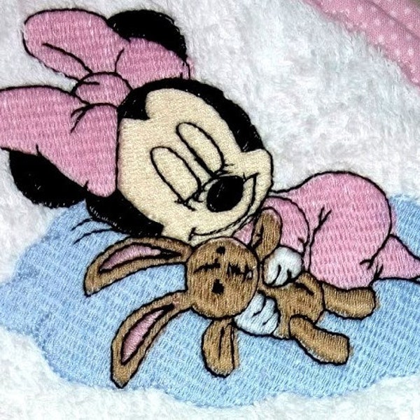 Baby Minnie Mouse Moon Stars Embroidery Design Machine Embroidery ...