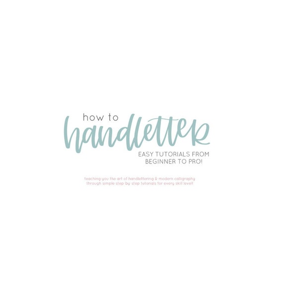 THE MILLIE: Printable Handlettering Worksheets PDF File Only From How ...