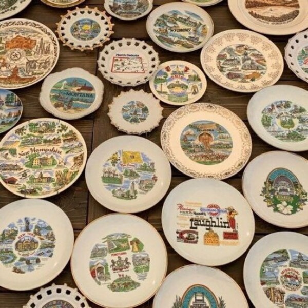 1970-1974 Calendar Plates CG Souvenir Yearly Retro Collectible Birthday ...