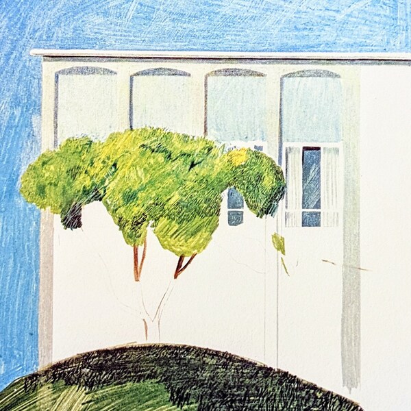 1994 David Hockney Poster the Chair Poster for Barnsdall Art Park, Los ...