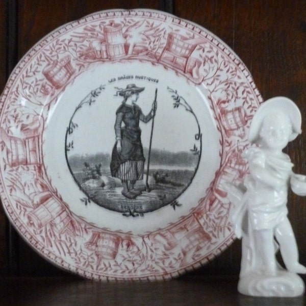 Antique French Country Tramp Art Chest of Drawers Toile De Jouy Lining ...