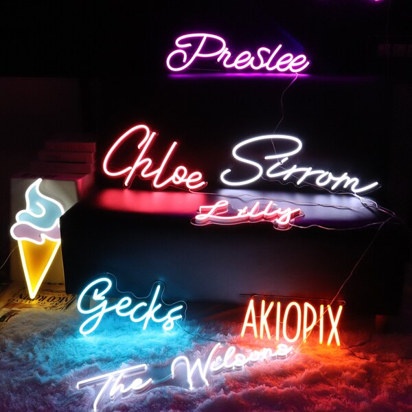 Personalized Crown Neon Sign for Kids Room, Custom Baby Name Led Neon ...