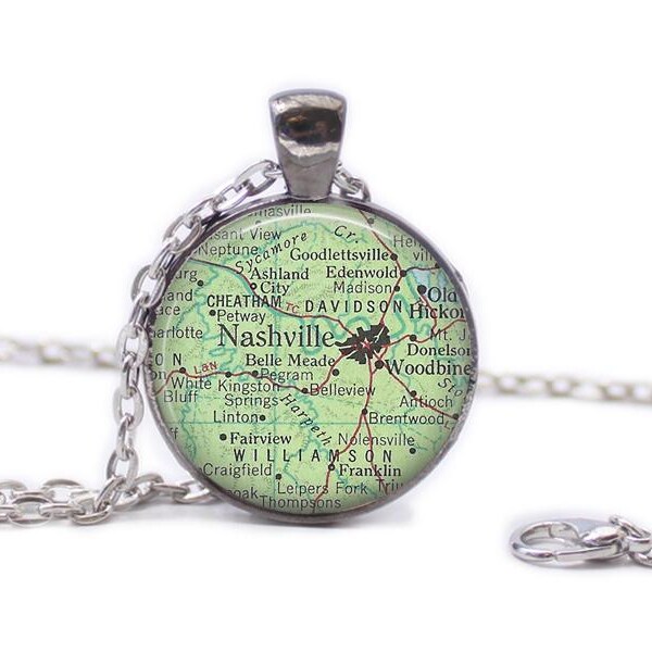 Destin Florida Map Pendant Map Necklace Florida Jewelry Travel Necklace ...