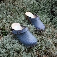 Swedish Clogs LOTTA Red Sandals Moccasins Wooden Women Clogs Leather ...