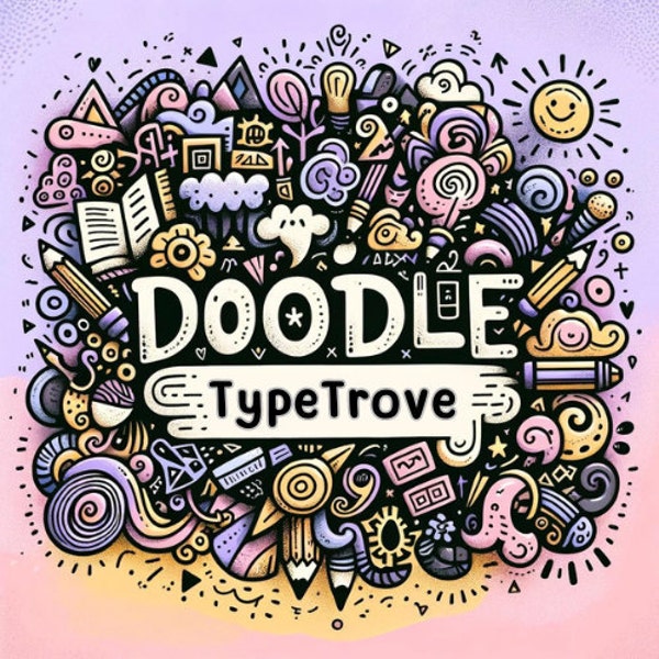 Autumn Leaf Alphabet Doodles, Instant Download PNG Files ...