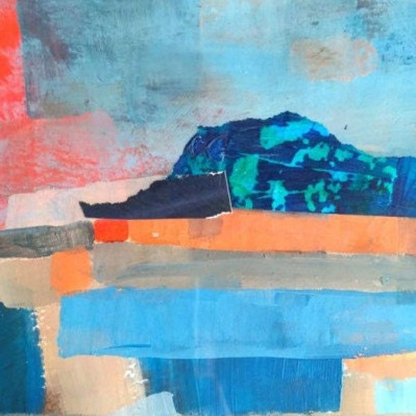 Painting 'view From the Library' Original Representative Abstract Mixed ...