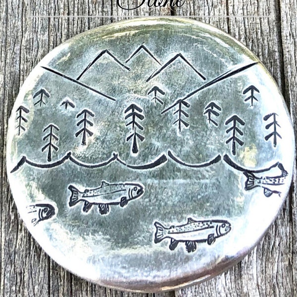 Personalized Coin Metal Token/ Custom Medallion Lucky Charm Stone ...