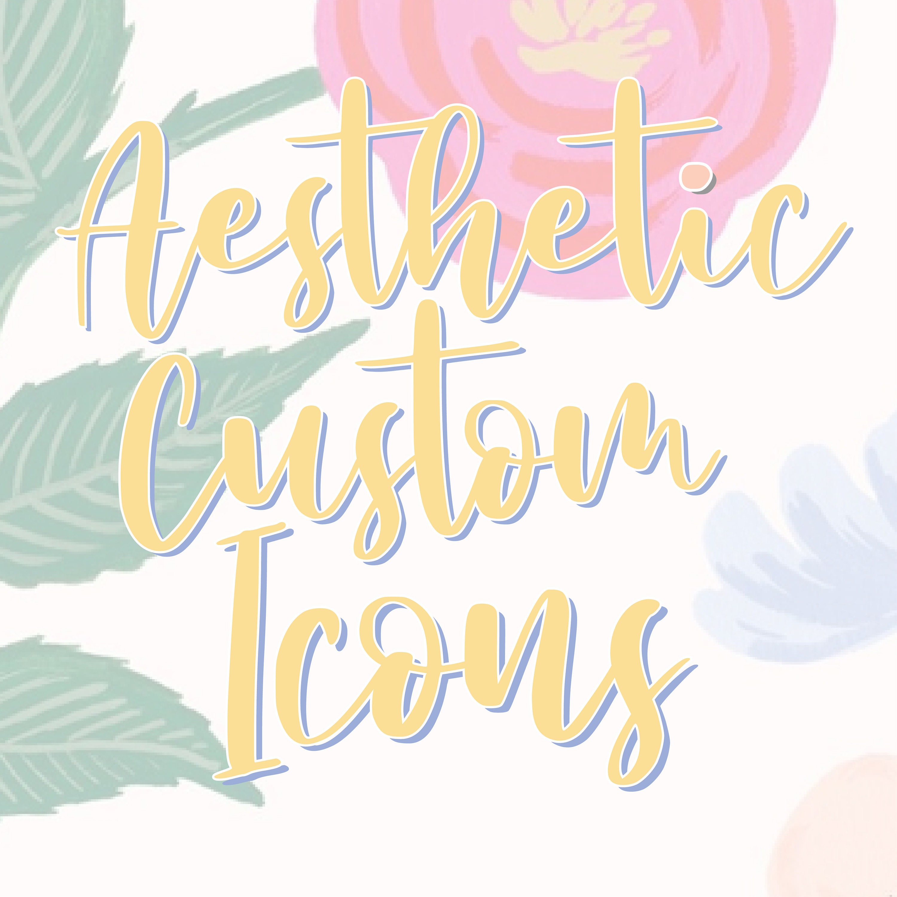 AestheticCustomIcons - Etsy