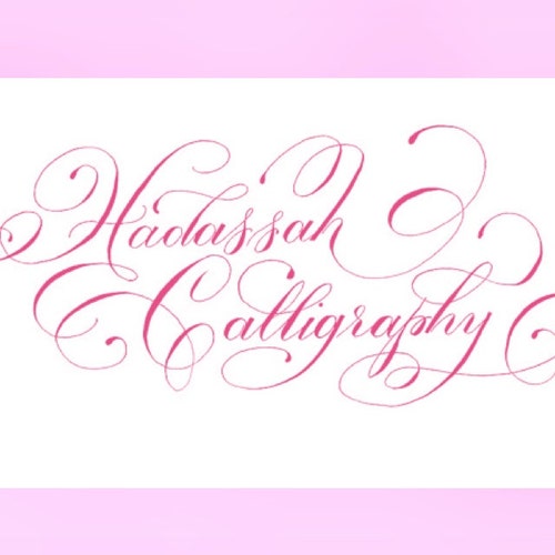 HadassahCalligraphy - Etsy