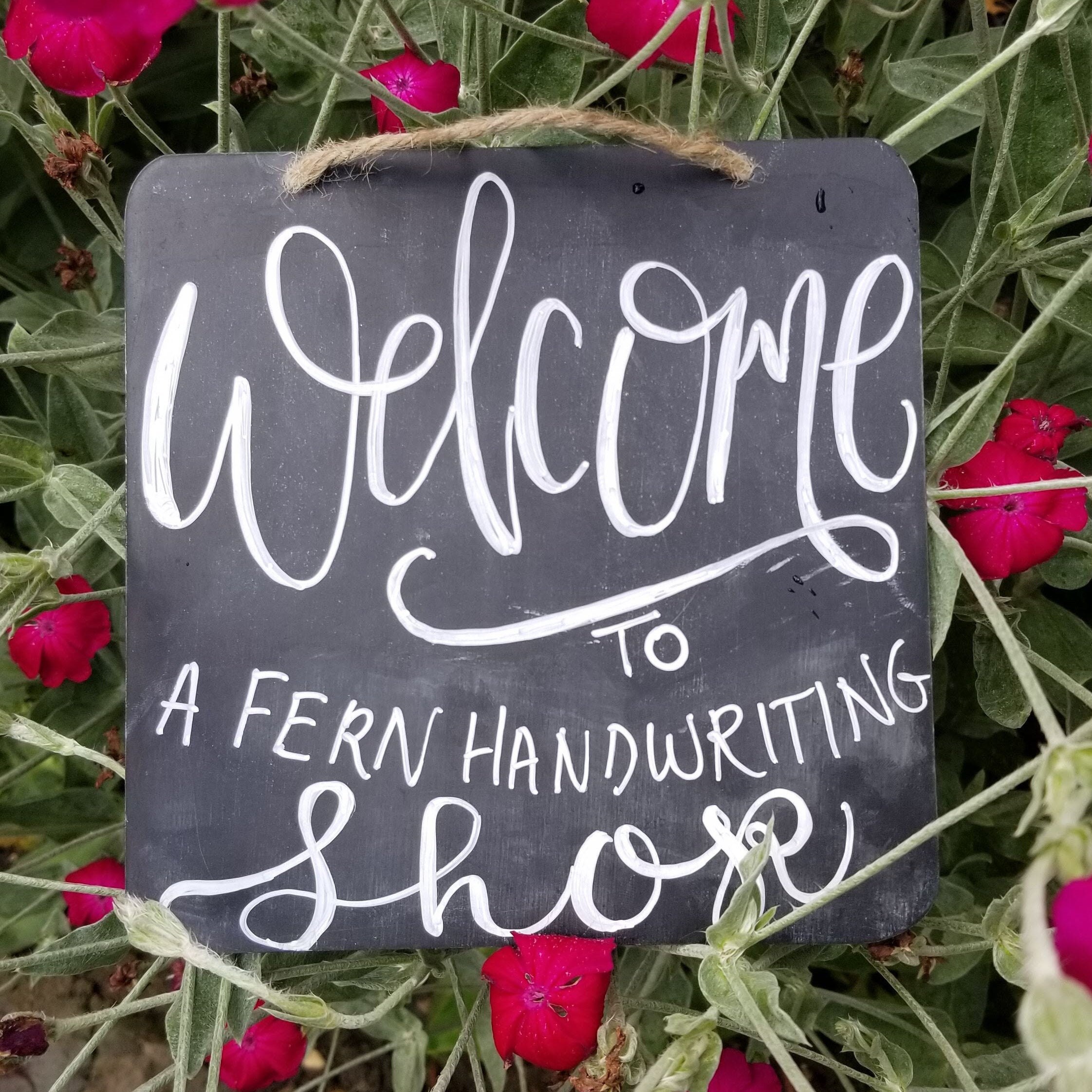 Custom hand-lettered and hand-made goods by AFernHandwritingShop