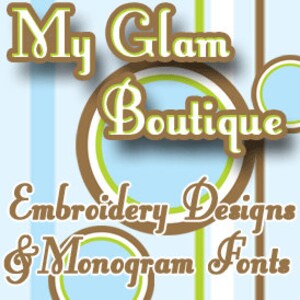 No. 20 Double Applique Monogram Font Embroidery Designs 4x4 INSTANT ...
