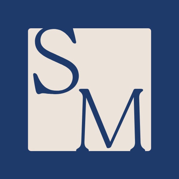 Aesthetic Instagram Templates Blue Social Media Templates Gold ...