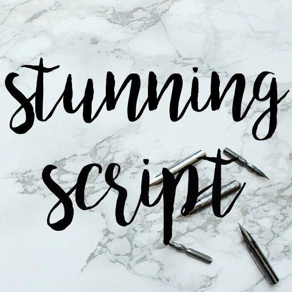 StunningScript - Etsy