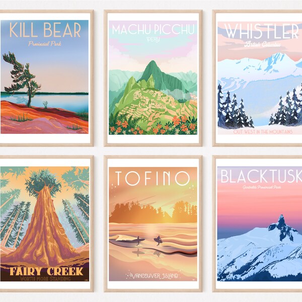 Victoria Poster, Victoria British Columbia Poster, Art, Wall Art ...