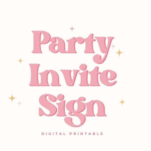 PartyInviteSign - Etsy