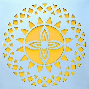 Geometric Sun Vector png Dxf Pdf Eps Svg Jpg CNC Laser Cut Cricut ...