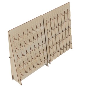 Laser Cut Files for 4 Coaster or Sticker Rotatable Display Stand, 4 ...