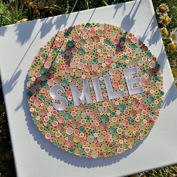 Quilling Paper Mask Wall Art, Living Room Wall Decor, Paper Wall ...