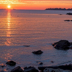 Newport, RI Sunset, Second Beach, Middletown RI, Rhode Island, New ...