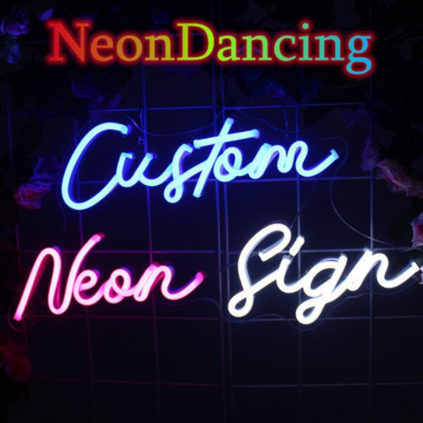 Neon Signs Custom Neon Sign Number 0-9 Neon Sign Wall Decor Neon Sign ...