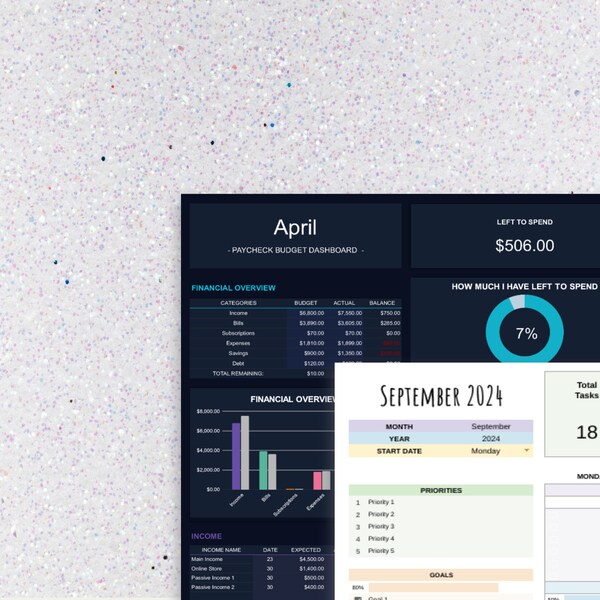 Habit Tracker Spreadsheet Daily Habit Tracker Template Routine Planner ...