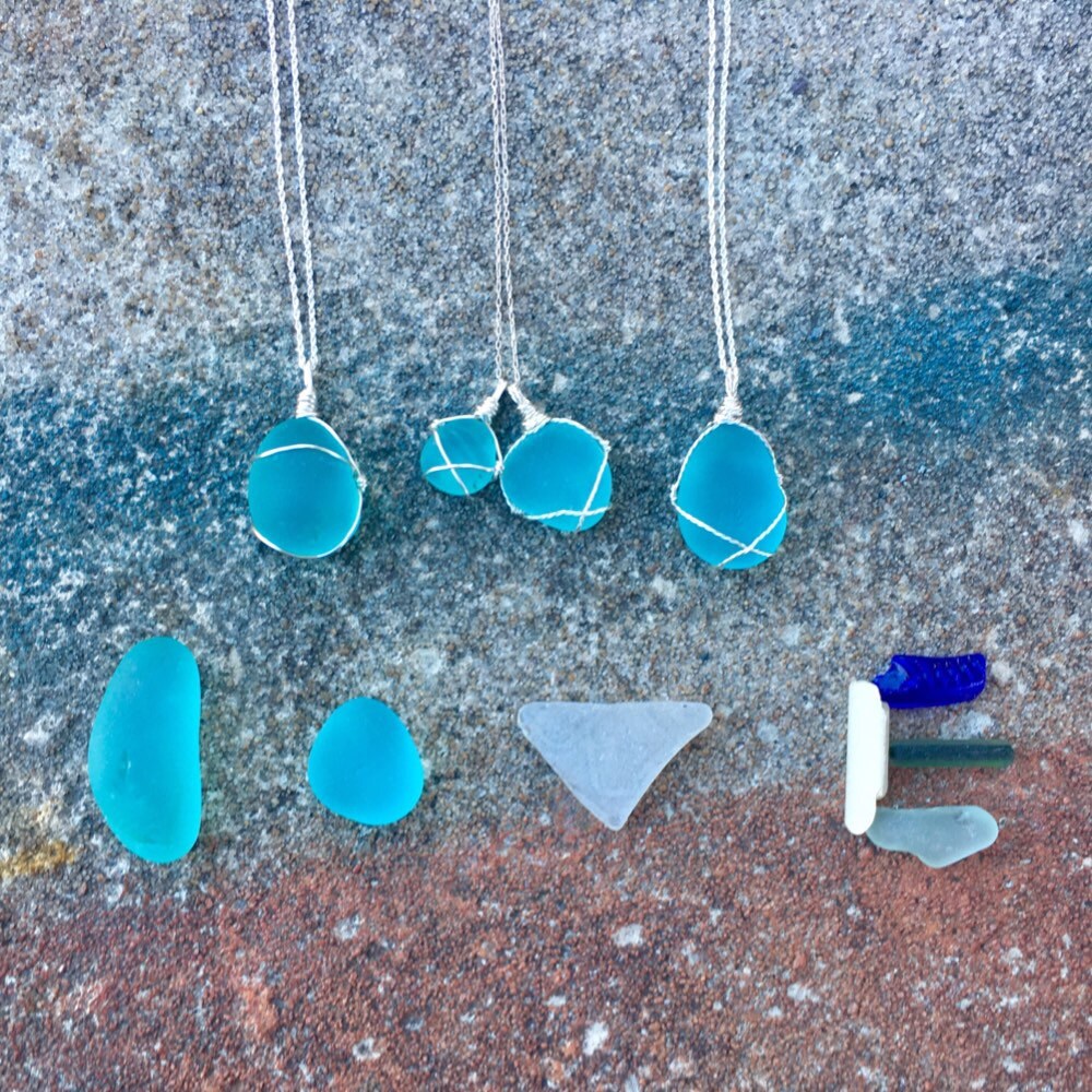 Unique Sea Glass Jewelry Made By Krystal by TwoTidesCC on Etsy