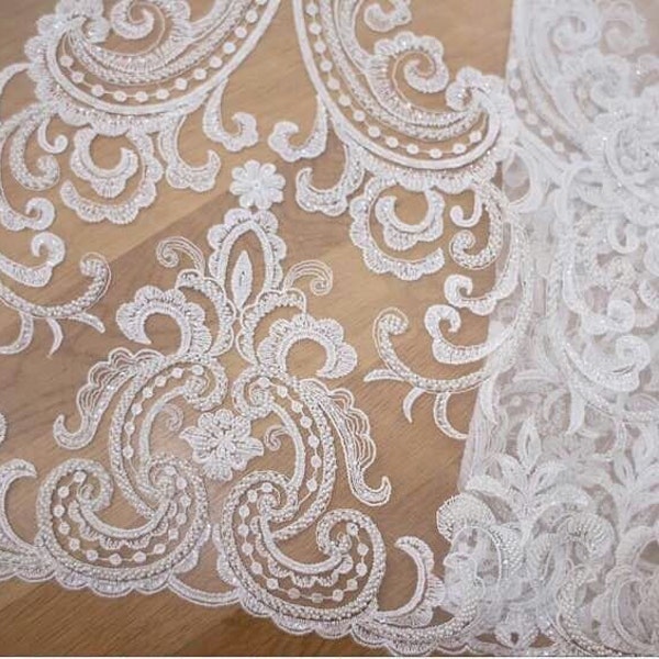 White Button Loops, Wedding Gown Button Strech Loops, Lace Trim ...