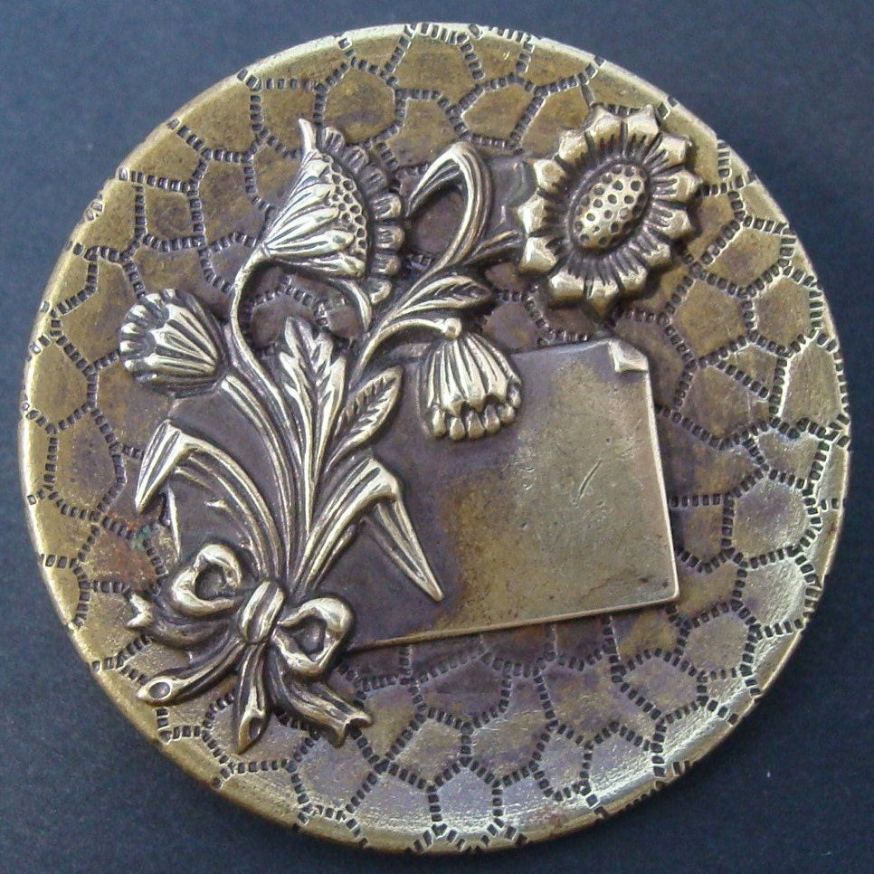 3 antique sewing buttons one pierced steel beautiful collectibles! one ...