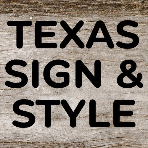 TexasSignAndStyle - Etsy