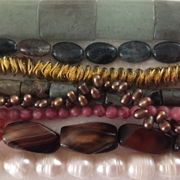 Handmade Pearl and Artisan Medallion Necklace Set - Etsy