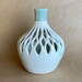 Hand Pierced Carved Ceramic Vase - Etsy