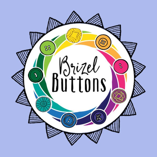 Classic Black Buttons, 26mm 1 Inch Glossy 4-hole Sew-through Saturated ...