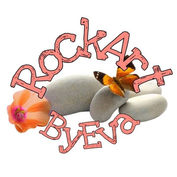 Big Moon Rock Painting - Etsy