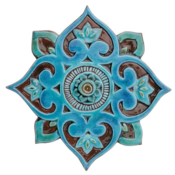 Mandala Wall Decor Made From Ceramic, Outdoor Wall Art, Ceramic Wall ...
