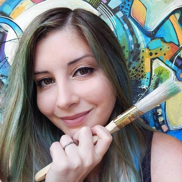 Lemur Embrace Original Colorful Animal Painting, Hand Painted With Acrylic on Paper, Created by ...