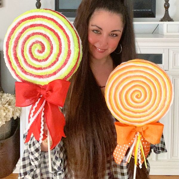 Giant Fake Lollipops Fake Suckers Fake Candy Sweet Treat Table Decor Purple Lollipop Photo