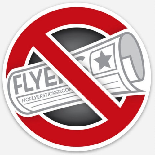 NoFlyerSticker - Etsy