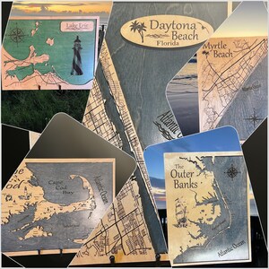 Laser Engraved Lake Map Lake Hope Wall Art - Etsy