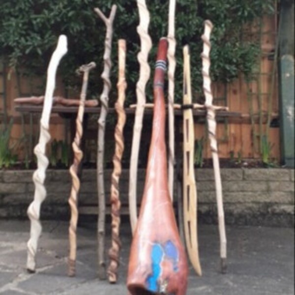 Multi Twsted Hazel Hiking Staff/ Ceremonial Staff - Etsy