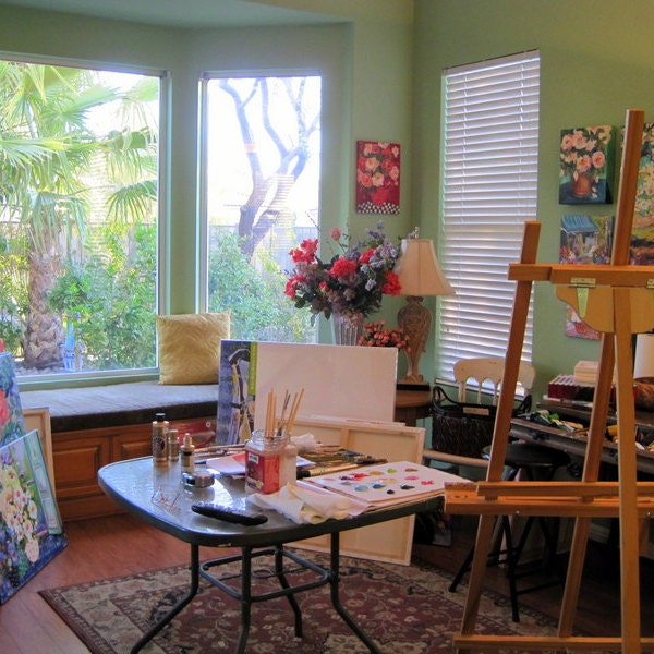 Red Original Painting 11 X 14 Art by Elaine Cory - Etsy