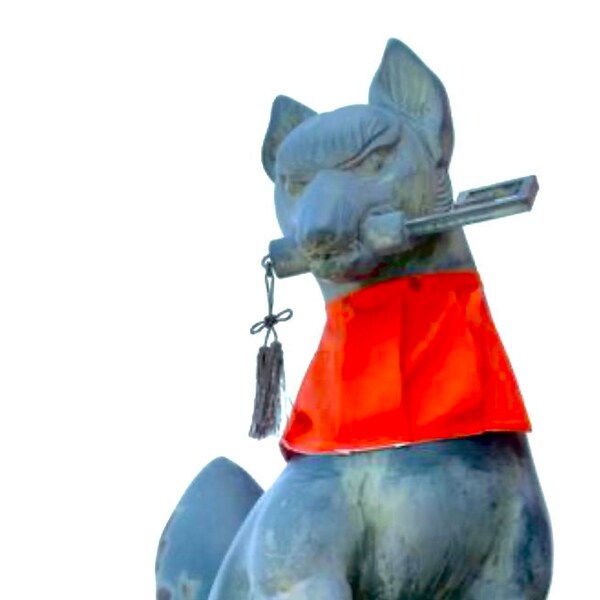 Japanese Noh Face Fox Mask Traditional Festival Mask Kitsune in ...