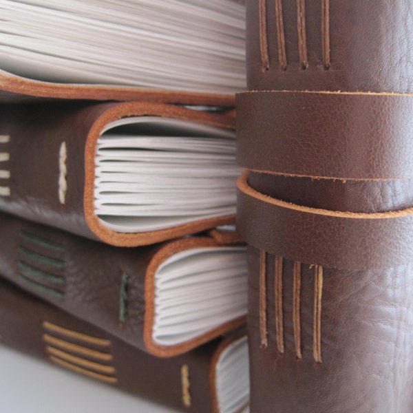 Large Leather Bound Book A4, Large Leather Sketchbook Personalized ...